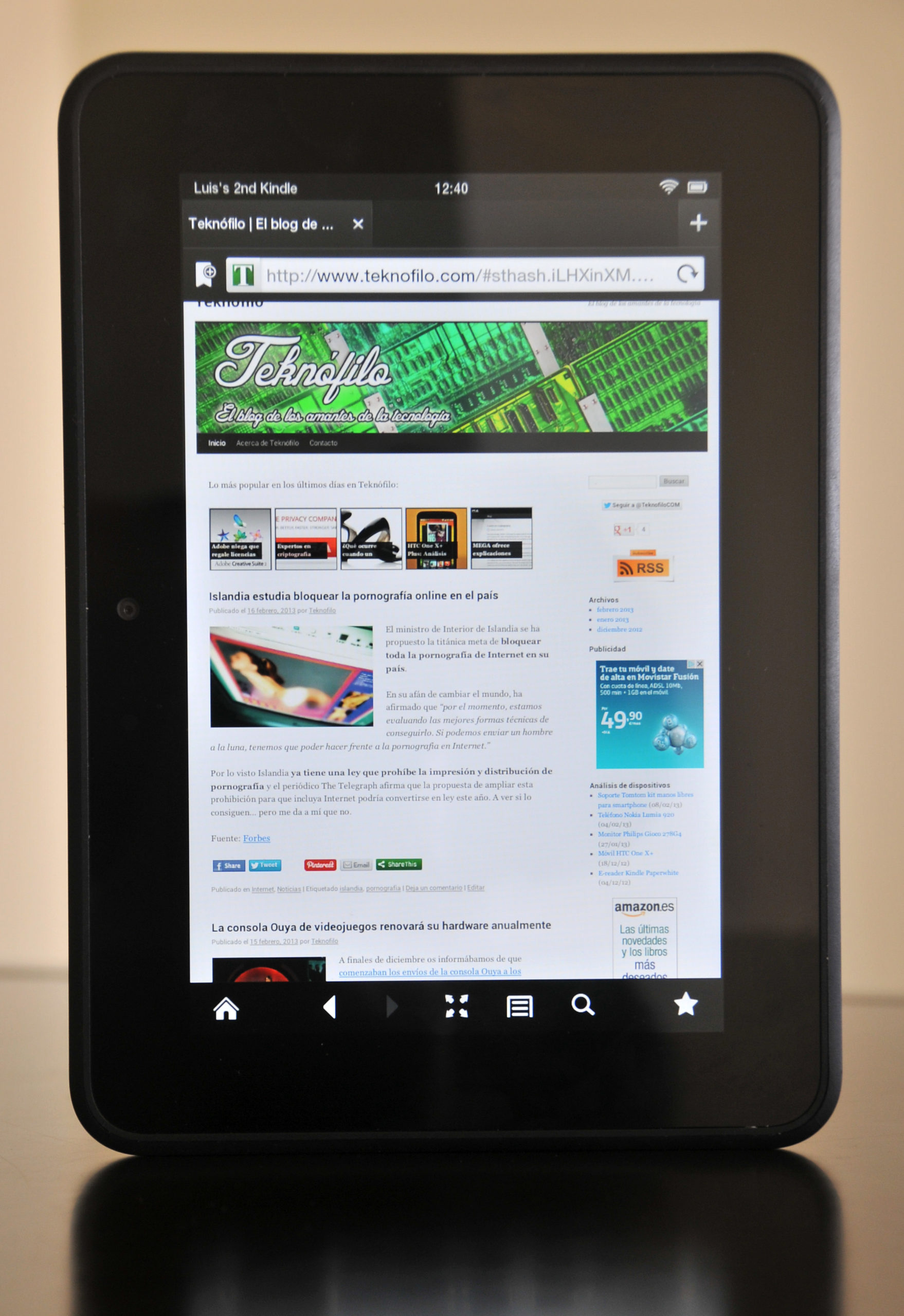 Análisis del Kindle Fire HD de 7" de Amazon | Teknófilo