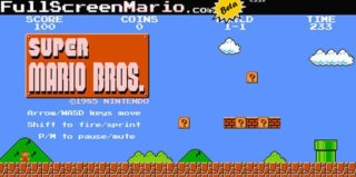 El clásico juego Super Mario Bros convertido a HTML5 y disponible para ...
