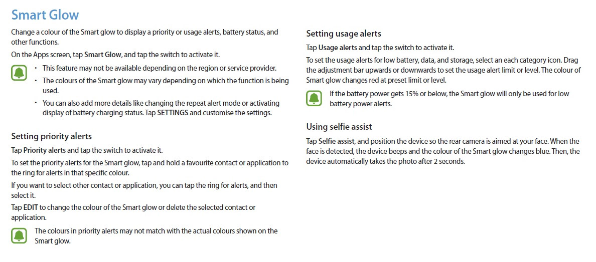 Conoce Smart Glow, la alternativa de Samsung al LED de notificaciones ...