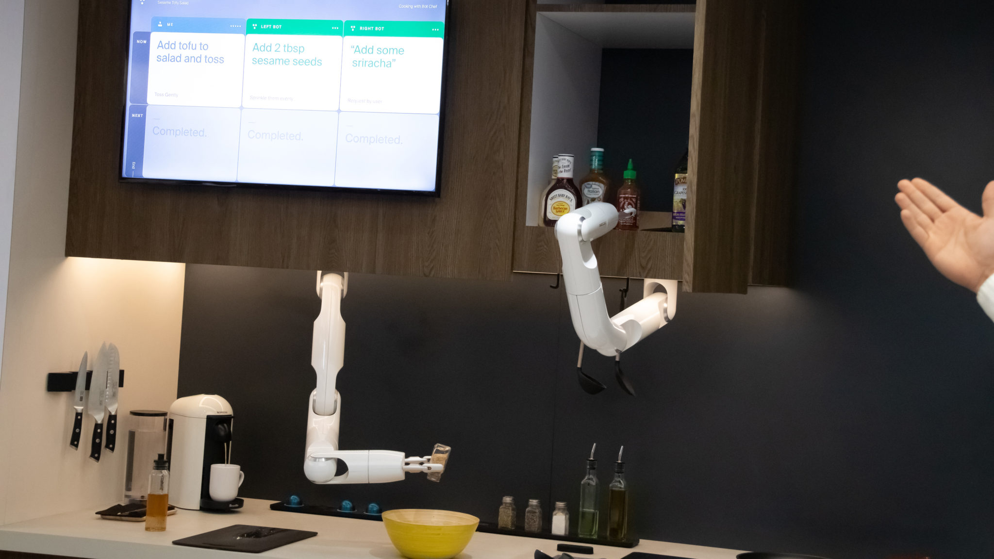 Samsung Bot Chef: Un par de brazos robóticos que saben cocinar