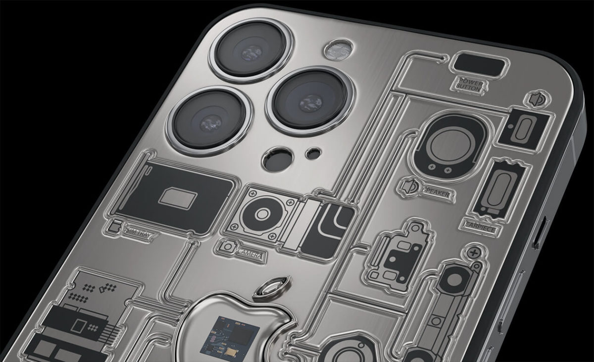 El iPhone 13 Pro de lujo de Caviar incluye componentes del iPhone original