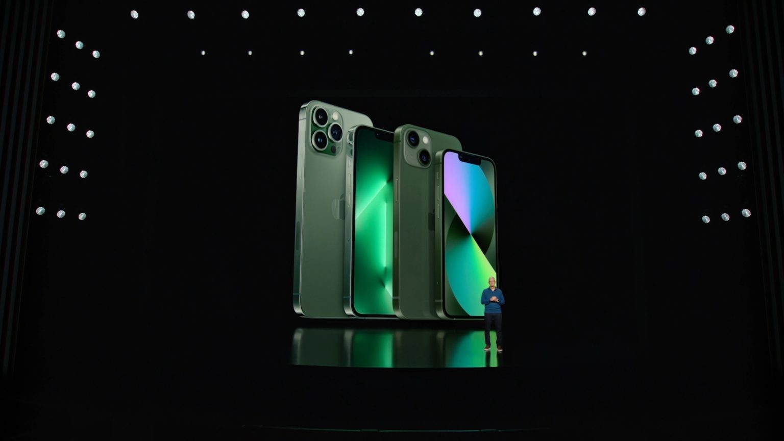 La familia iPhone 13 está ahora disponibles en color verde y verde alpino