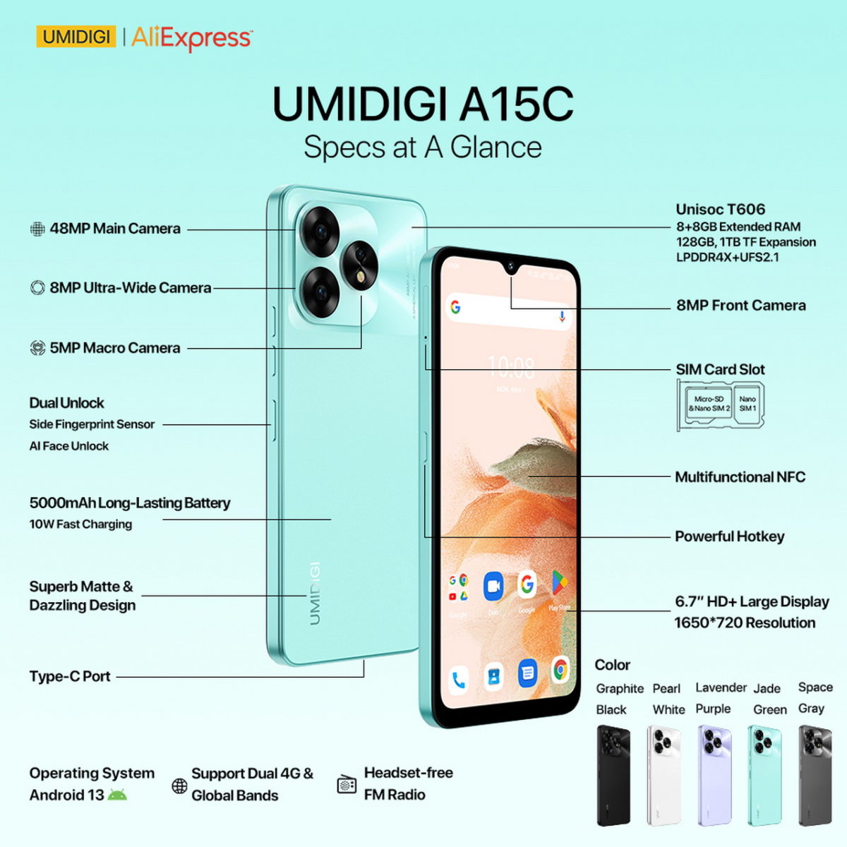 UMIDIGI A15 y A15C: ¡Ya sabemos sus especificaciones completas!
