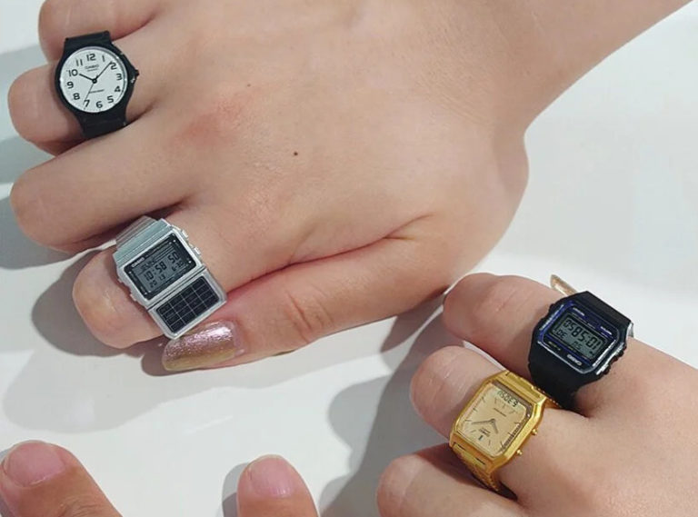 La colección de anillos-reloj Casio está arrasando en Japón | Teknófilo