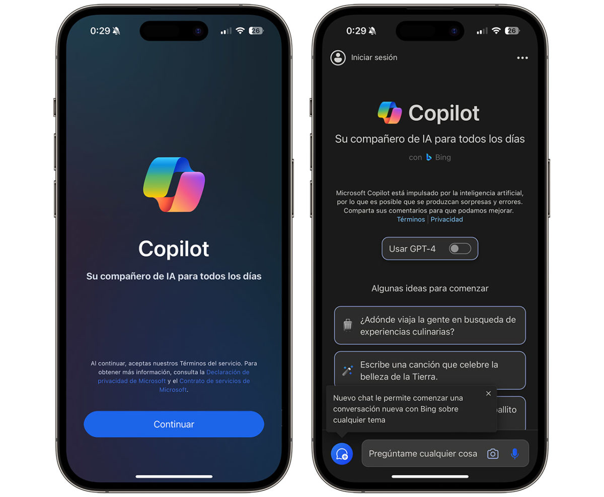 ¿Quieres usar GPT-4 sin pagar? Microsoft introduce la app Copilot para iOS