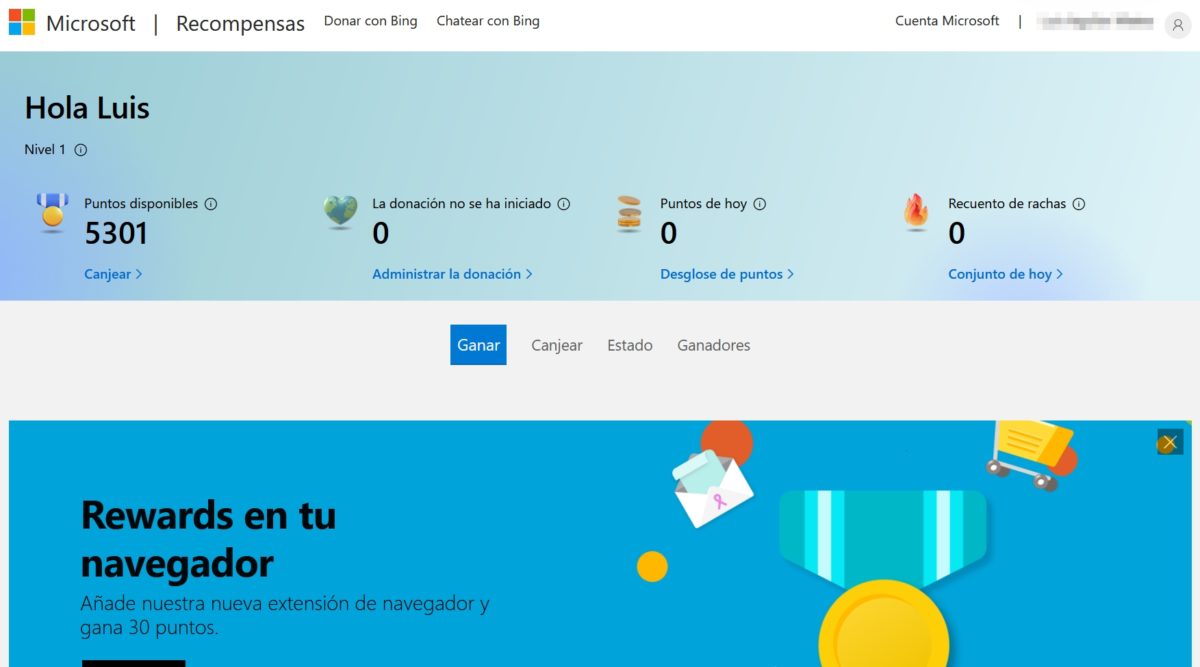 Cada vez es más difícil conseguir recompensas con Microsoft Rewards