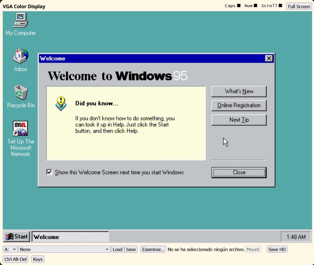 Windows 95 revive: ahora puedes usarlo gratis desde tu navegador web ...